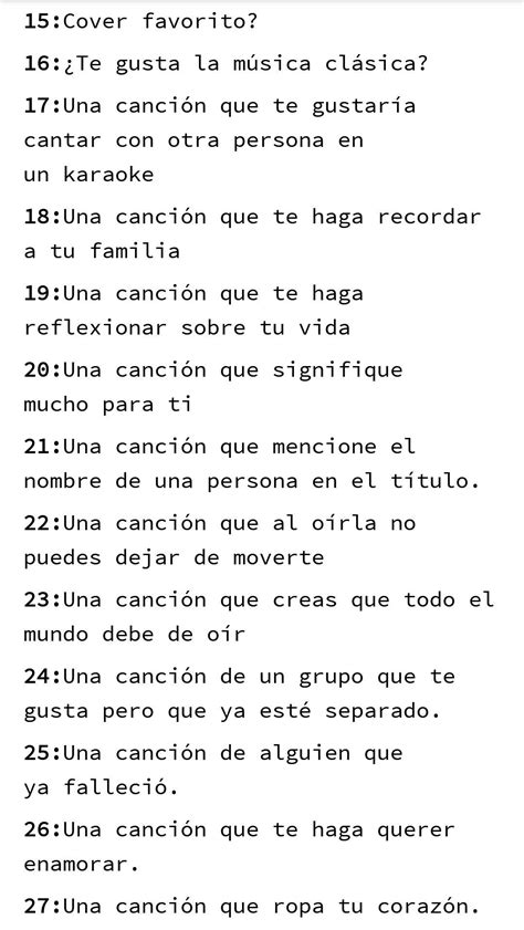 Preguntas Sobre Música