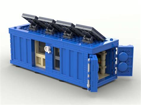 Lego Moc Shipping Container Cafe By Legomodernist Rebrickable Build