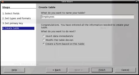 Create A Database And Data Entry Form In OpenOffice Org Base Linux Com