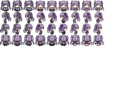 【rpg maker 素材】刻晴行走图 哔哩哔哩