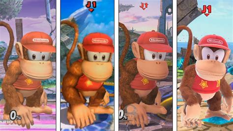 Super Smash Bros Ultimate Diddy Kong Evolution 2008 2018 Youtube