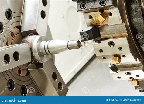 Metalworking Turning Process Stock Image Image Of Technology
