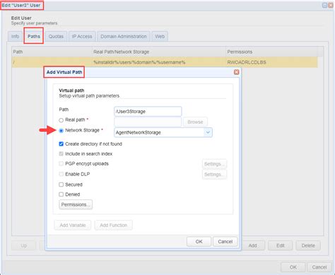 Mapping A Network Storage To A Virtual Path