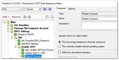 Dell Bios Configuration In Task Sequences Using Hidden Variables Endpoint Manager Tips