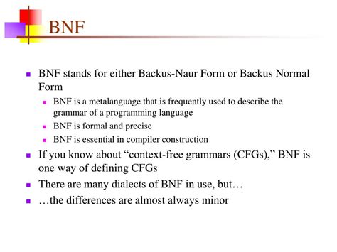 Ppt Bnf Powerpoint Presentation Free Download Id 437915