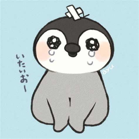 Safebooru Artist Name Ayu Mog Bird Black Eyes Blue Background Blush