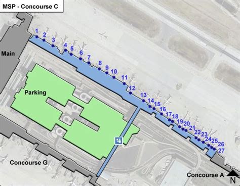 Msp Airport Terminal Map