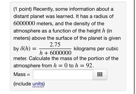 solved 1 point recently some information about a distant