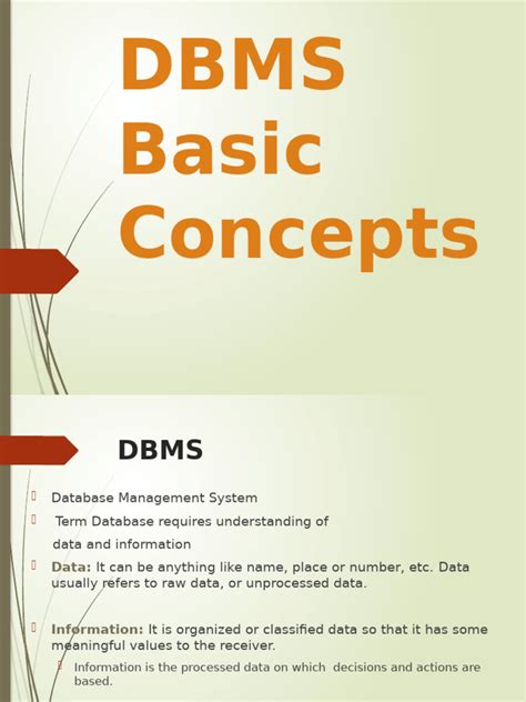 Dbms Basic Concepts Pdf Databases Conceptual Model