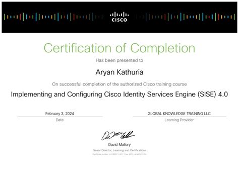 Aryan Kathuria On Linkedin Cisco Ise Cybersecurity Networksecurity Training Certification…