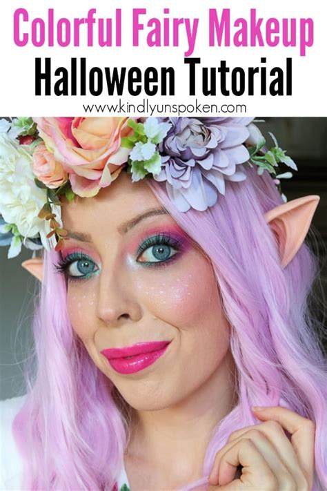 Colorful Fairy Makeup Halloween Tutorial And Costume Kindly Unspoken