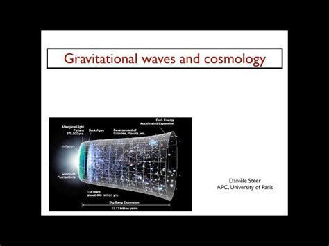 Free Video Gravitational Waves And Cosmology Part 1 From Institut