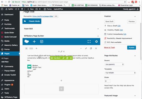 Editing Text Block Greengraphics
