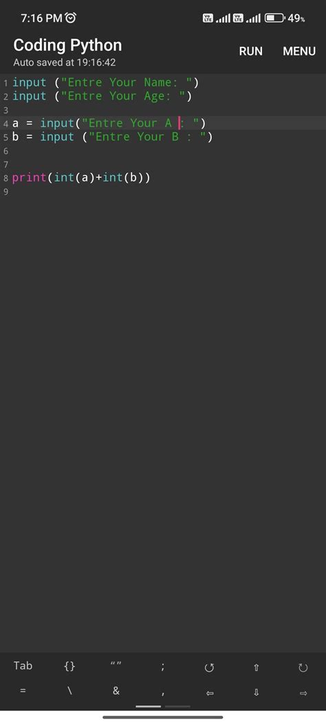 deepak meena on linkedin my first python code entre your name entre your age sum of input value…