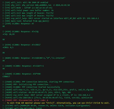 Ppp Connection Disconnection On Ec200u When Connecting To Esp32 S3 Soft