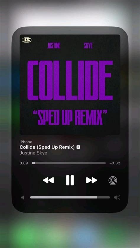 collide(Speed Up Remix) | Iphone music, Happy music video, Iphone music player