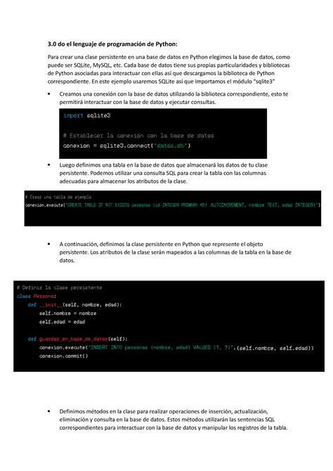 Clases persistentes en Python con base de datos copia do el lenguaje de programación de