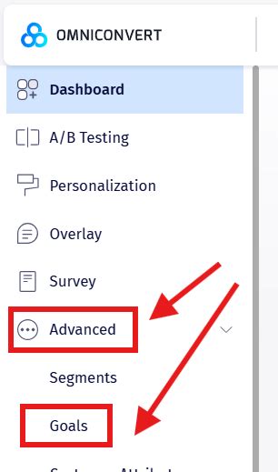 custom goal omniconvert knowledgebase