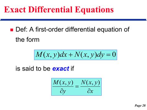 First Order Differential Equations Ppt