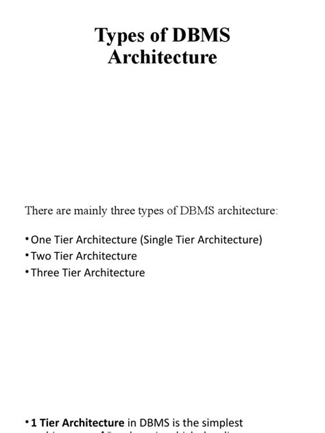 types of dbms architecture pdf databases client server model
