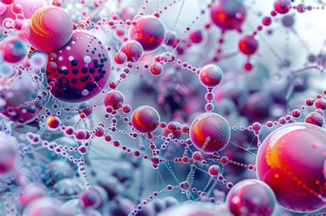 Premium Photo Develop An Abstract Representation Of Molecular Be Generative Ai