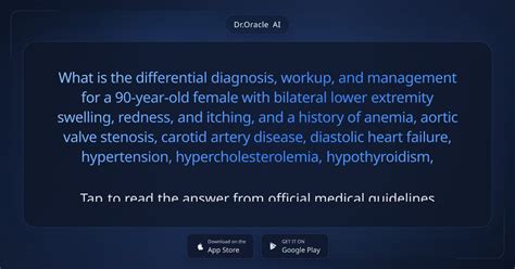 What Is The Differential Diagnosis Workup And Management For A 90