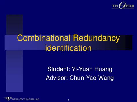 ppt combinational redundancy identification powerpoint presentation