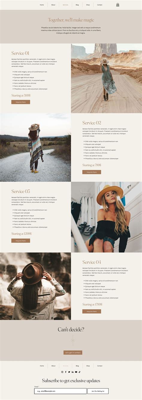 wix website template wix theme for coach social media manager or