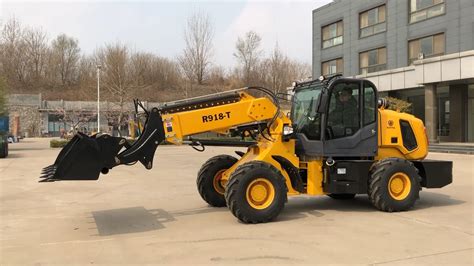 Multi Function Wheeled Loader High Efficiency Telescopic Arm Wheeled