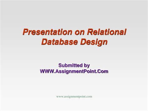 PPT Relational Database Design Features Normal Forms And Decomposition Techniques