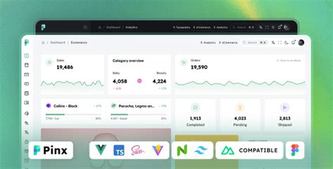 pinx vuejs nuxt tailwind naive admin dashboard template by