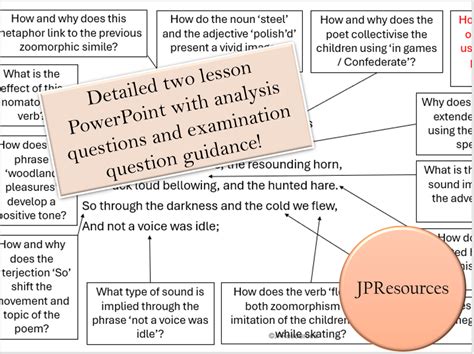 Excerpt From The Prelude Eduqas Poetry Two Gcse Lessons Teaching Resources