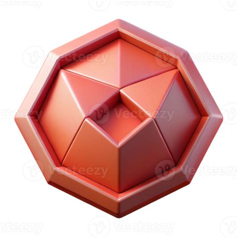 Striking Creative Symmetrical Geometric Design Of A Pentagon Flat Color Clean Lines With