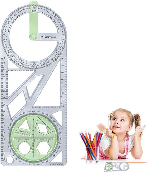 Samvardhan Multifunctional Geometry Drawing Ruler For Creative Maths