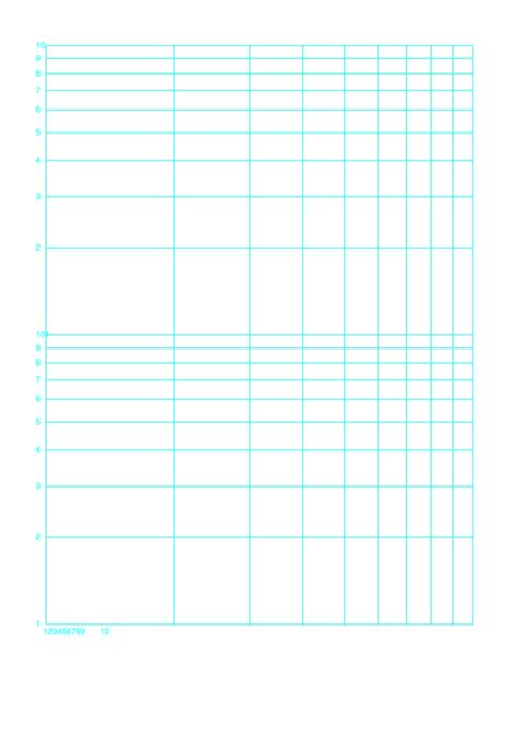 Log Log Paper Template With Logarithmic Horizontal Axis One Decade And Logarithmic Vertical