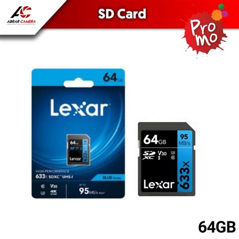 Jual Memory Card Lexar 64Gb 95mbps Class 10 Blue Series Kartu Memori Kamera Dslr Mirrorless