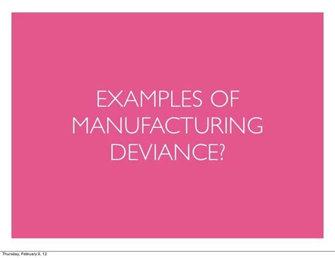 Defining Deviance Social Construction