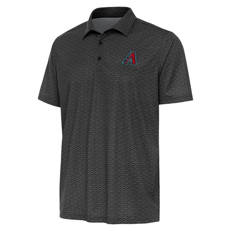 Mens Arizona Diamondbacks Antigua Black Relic Polo