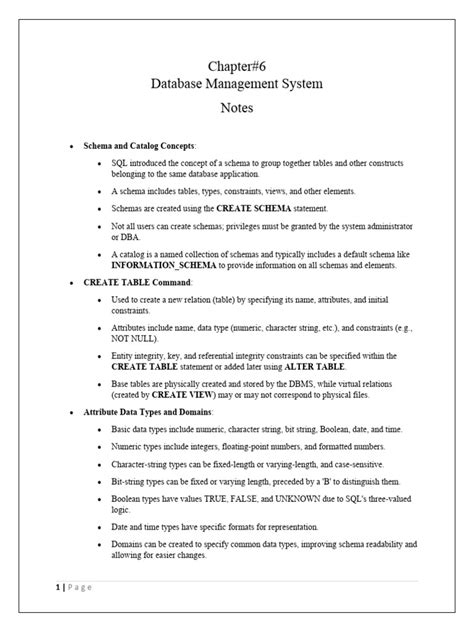 chapter 6 notes pdf databases data model