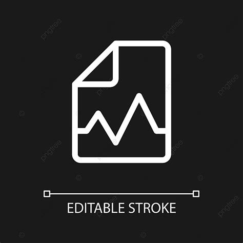 Linear Pixelperfect White Ui Icon For Darkthemed Electronic Health Records Vector Dark App