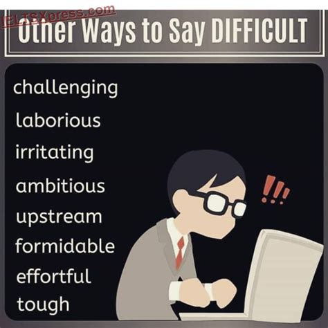 Synonyms For Difficult Expand Your Vocabulary