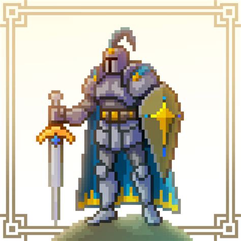Pixelart Paladin By Jcporcel On Deviantart
