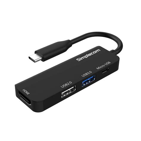 Simplecom DA USB Type C To HDMI In Combo Hub HDMI USB USB Micro USB