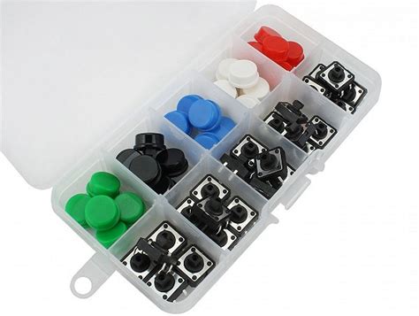 Kit 25un Push Button Com Capas Armazemescolar