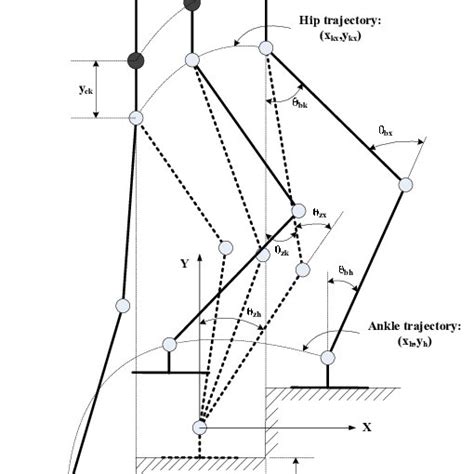 Walking Parameters Of The Biped Robot Download Scientific Diagram