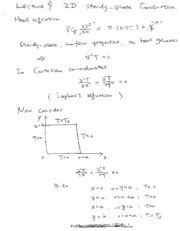 Lecture 9 2D Steady State Heat Conduction Course Hero