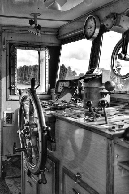 Premium Photo Helm In Ship