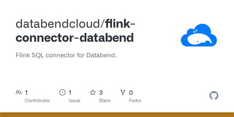Github Databendcloudflink Connector Databend Flink Sql Connector For Databend