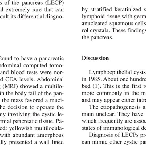 Macroscopic Examination Shows A Multiloculated Cyst Filled With Download Scientific Diagram
