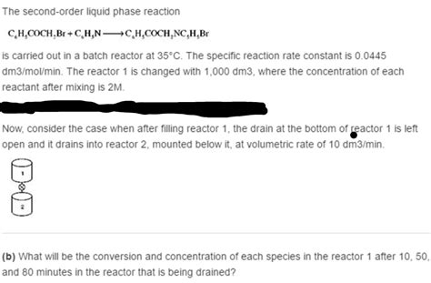 This Is A Reactor Design Problem I Know How To Solve Chegg